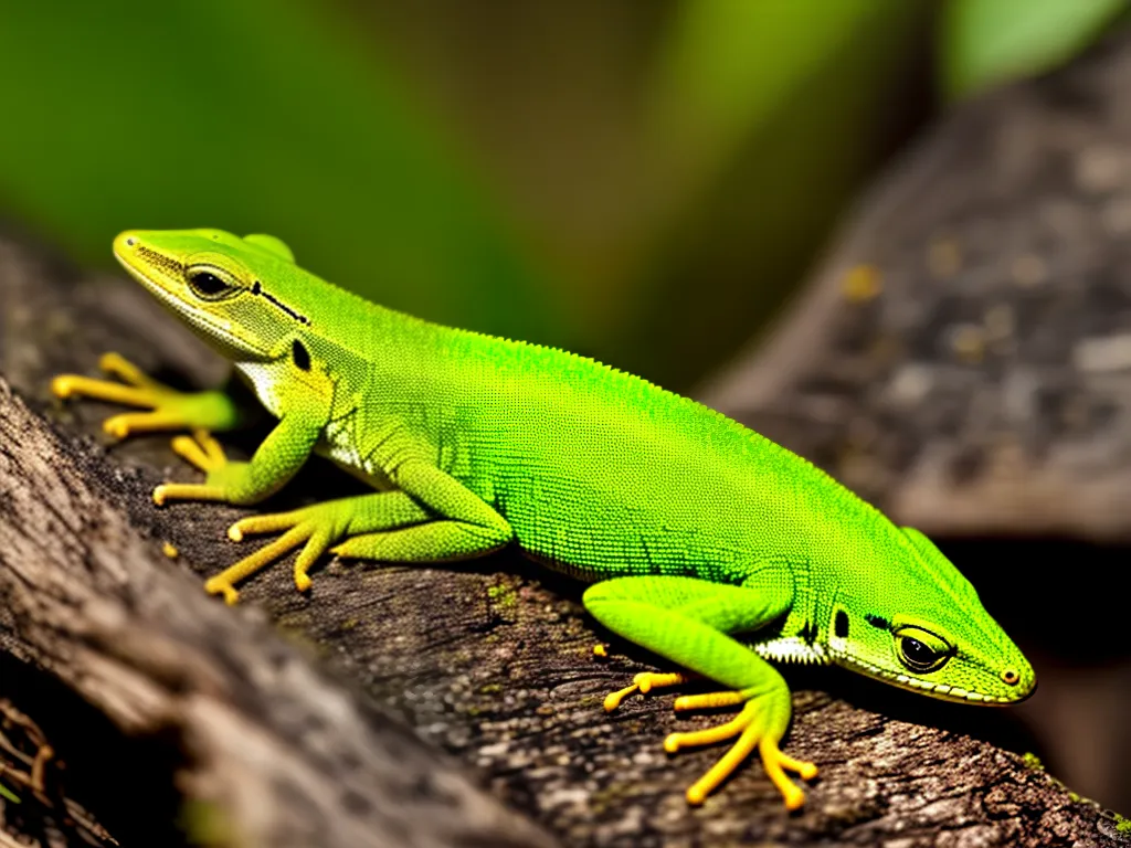 Camuflagem: O Segredo do Lagarto Florestal
