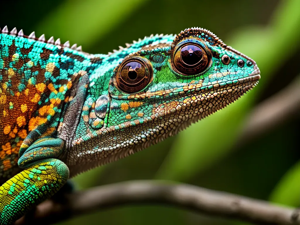 Camaleão: Mestre da Camuflagem Ambiente