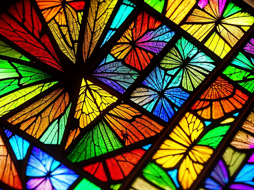 Vitral Insetos: Arte e Natureza em Harmonia