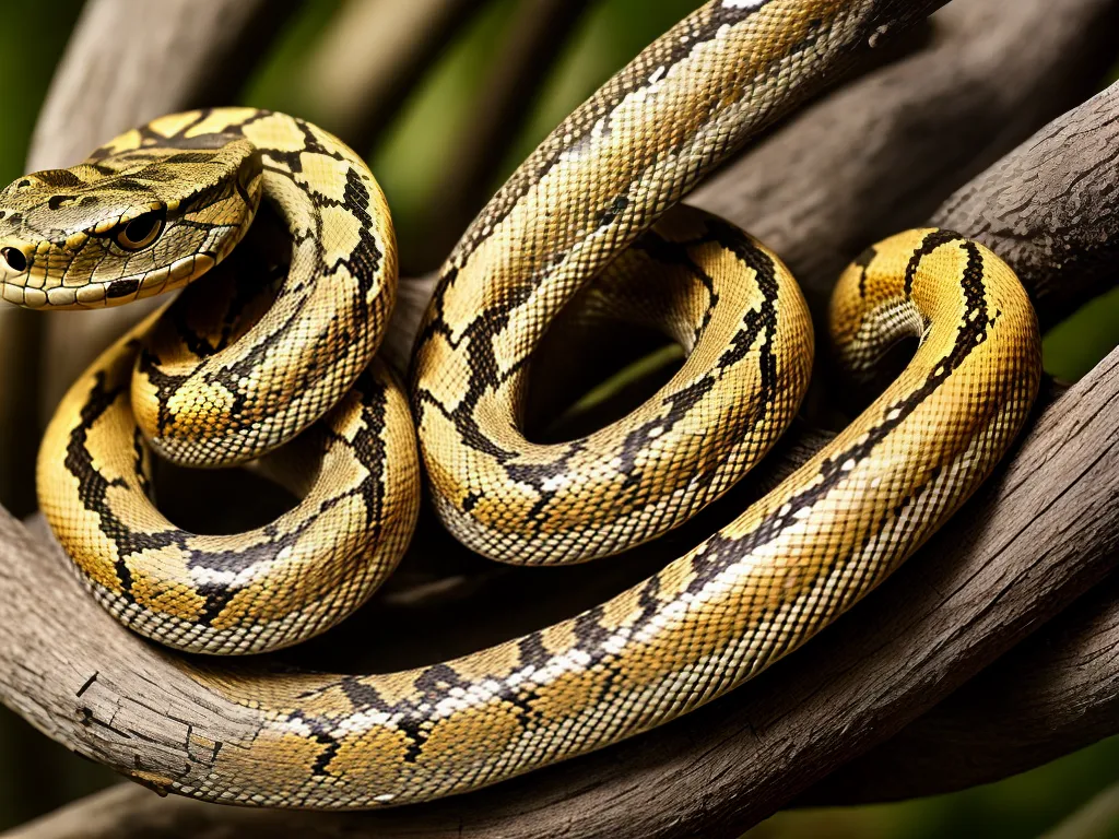 Camuflagem Perfeita: Serpente Mimética de Galhos