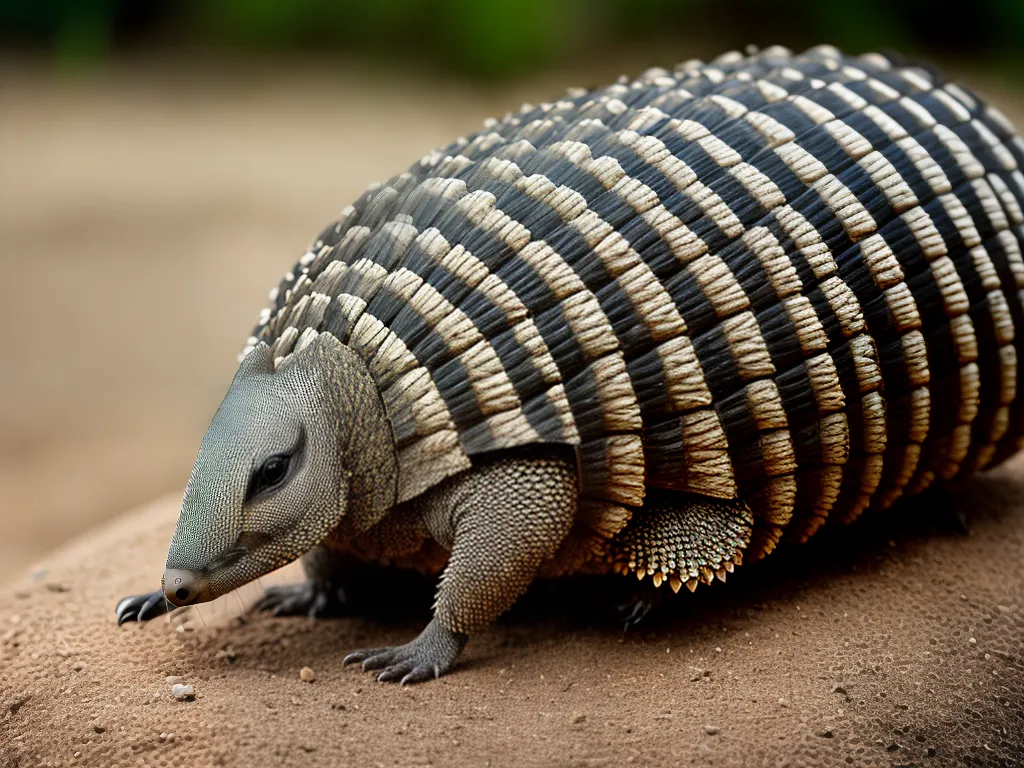 Armadura Natural: O Tatu Dasypus Novemcinctus