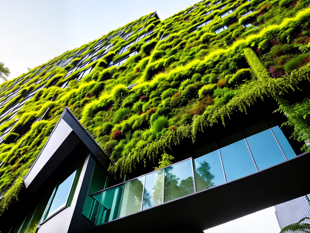 Musgos na Arquitetura: Paredes Verdes em Destaque
